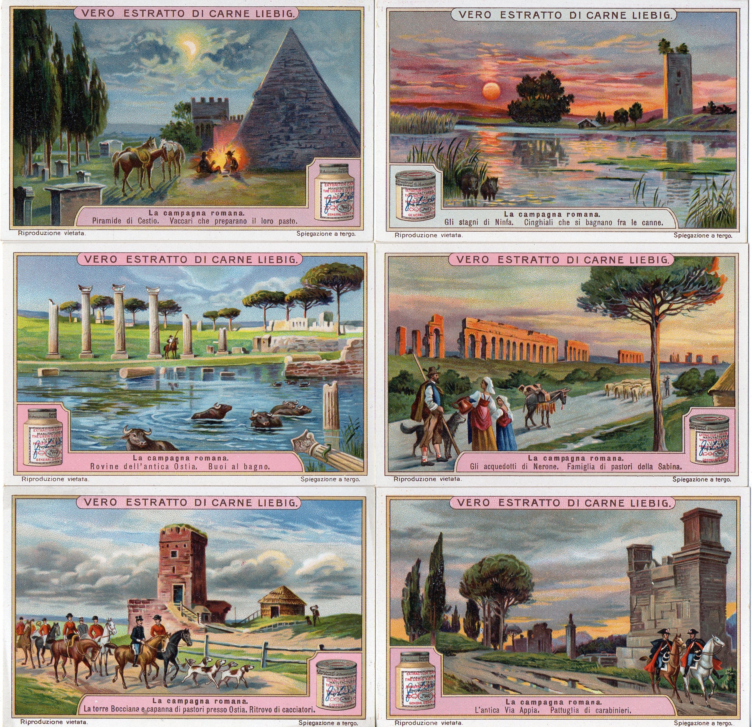 S 1136 / Liebig / La Campagna Romana (Ita) Mf47179