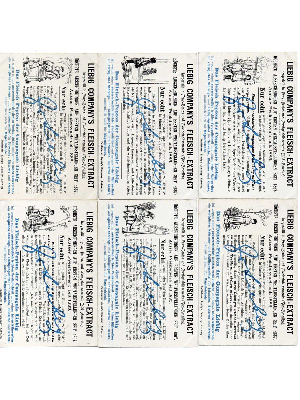 S 0526 / LIEBIG CON INIZIALI DI FIORI E POESIE - BLUMEN (TED 526 MF49311