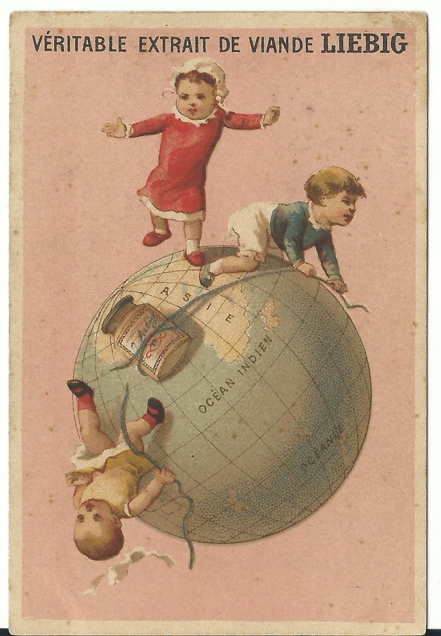 S 0144 Liebig Globi Terracquei Rosa - Figurina F - ( Fra ) S 14A Mf24015