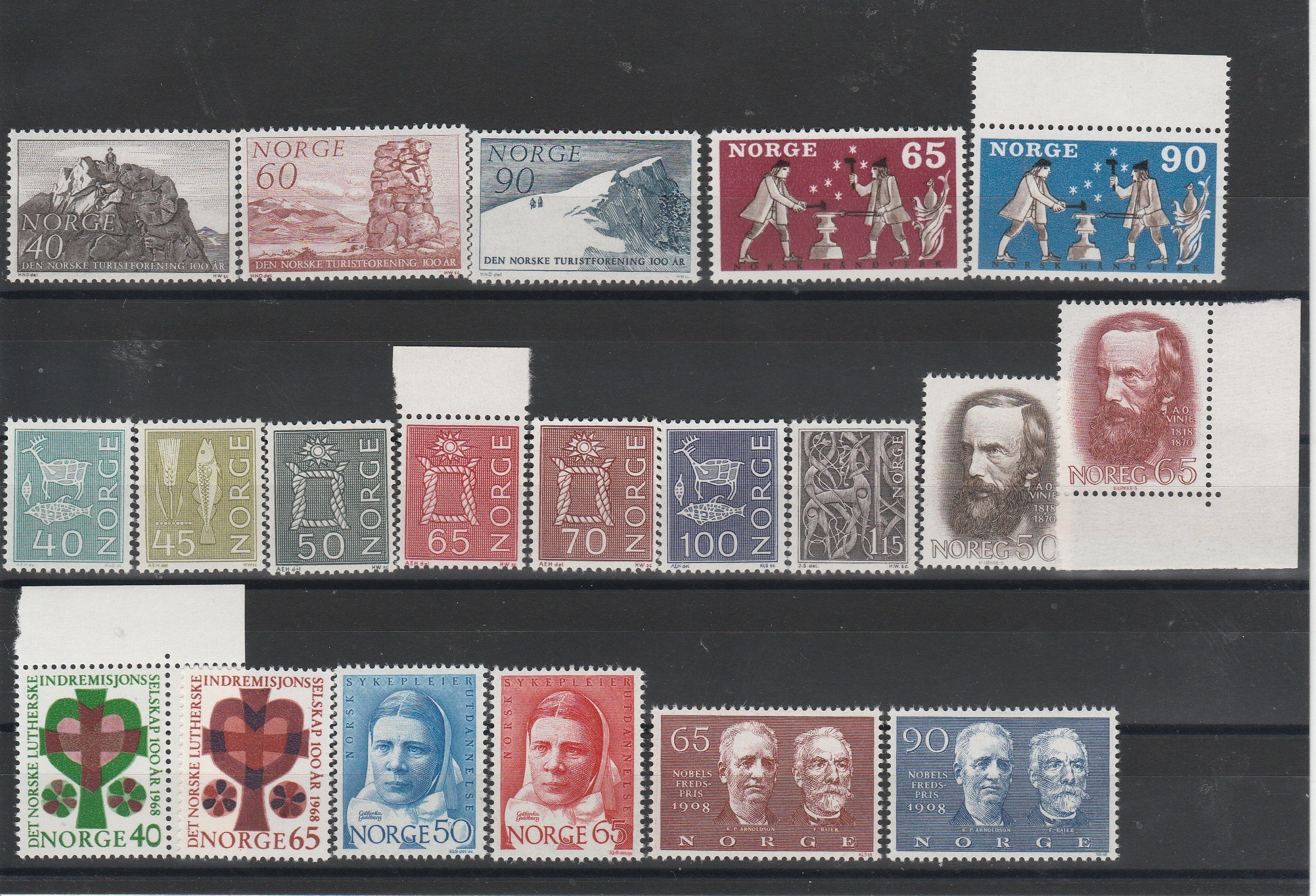 1968 Norvegia  Annata  Completa 20 V  Mf50936