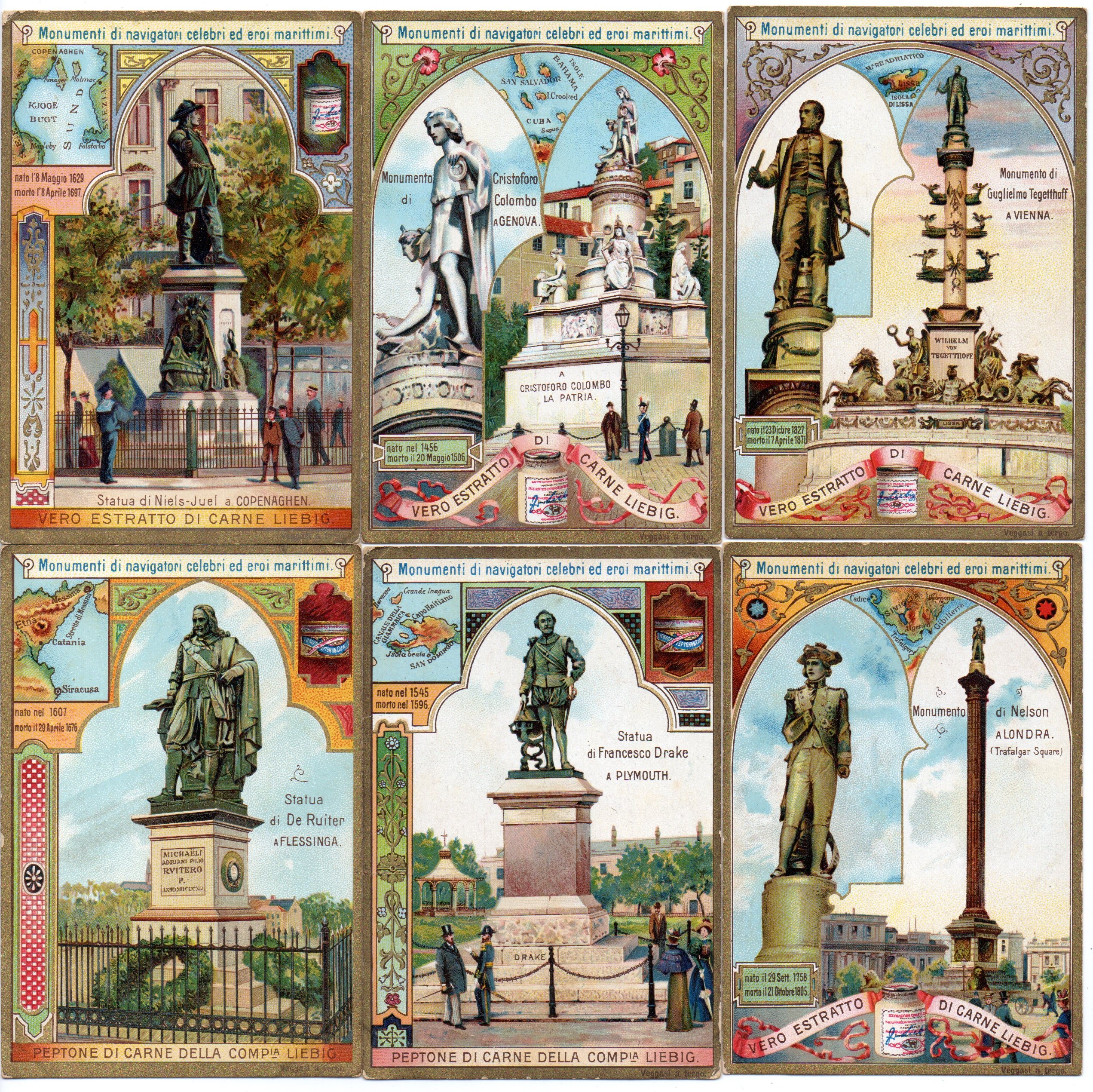 S 0637 / Liebig / Monumenti Di Navigatori  (Ita) 637 Mf46034