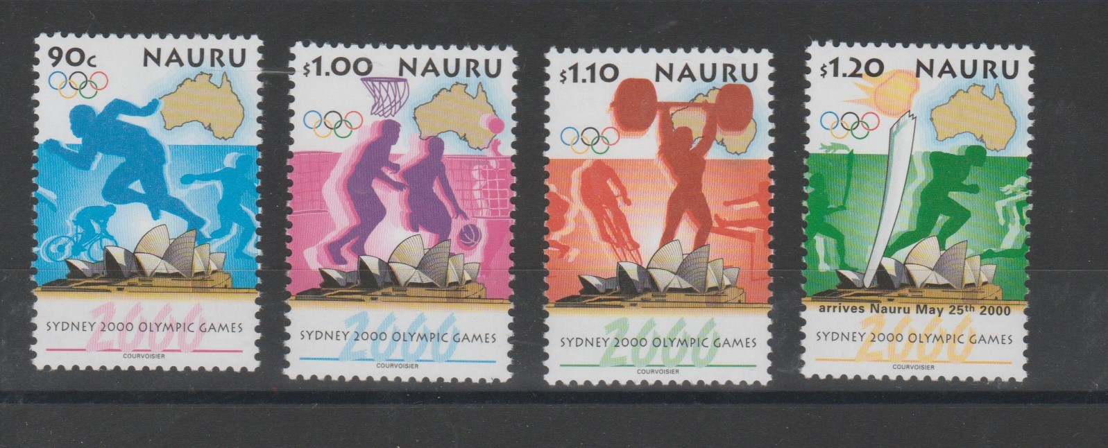 Nauru 1998 - Sydney 2000 0Limpiadi 4 Val Mnh Mf79261