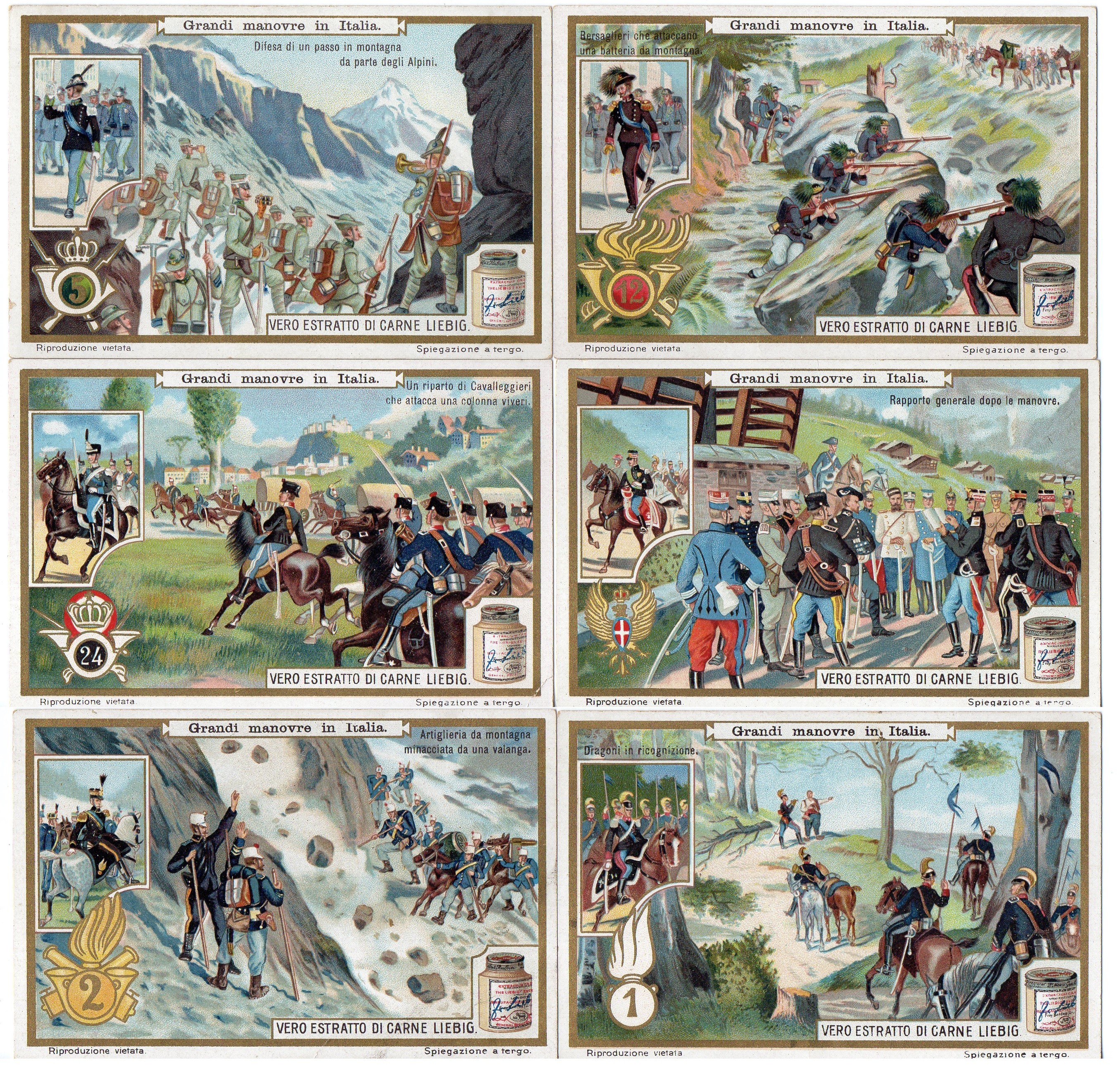 S 1045 / Liebig / Grandi Manovre In Italia (Ita) Mf46208
