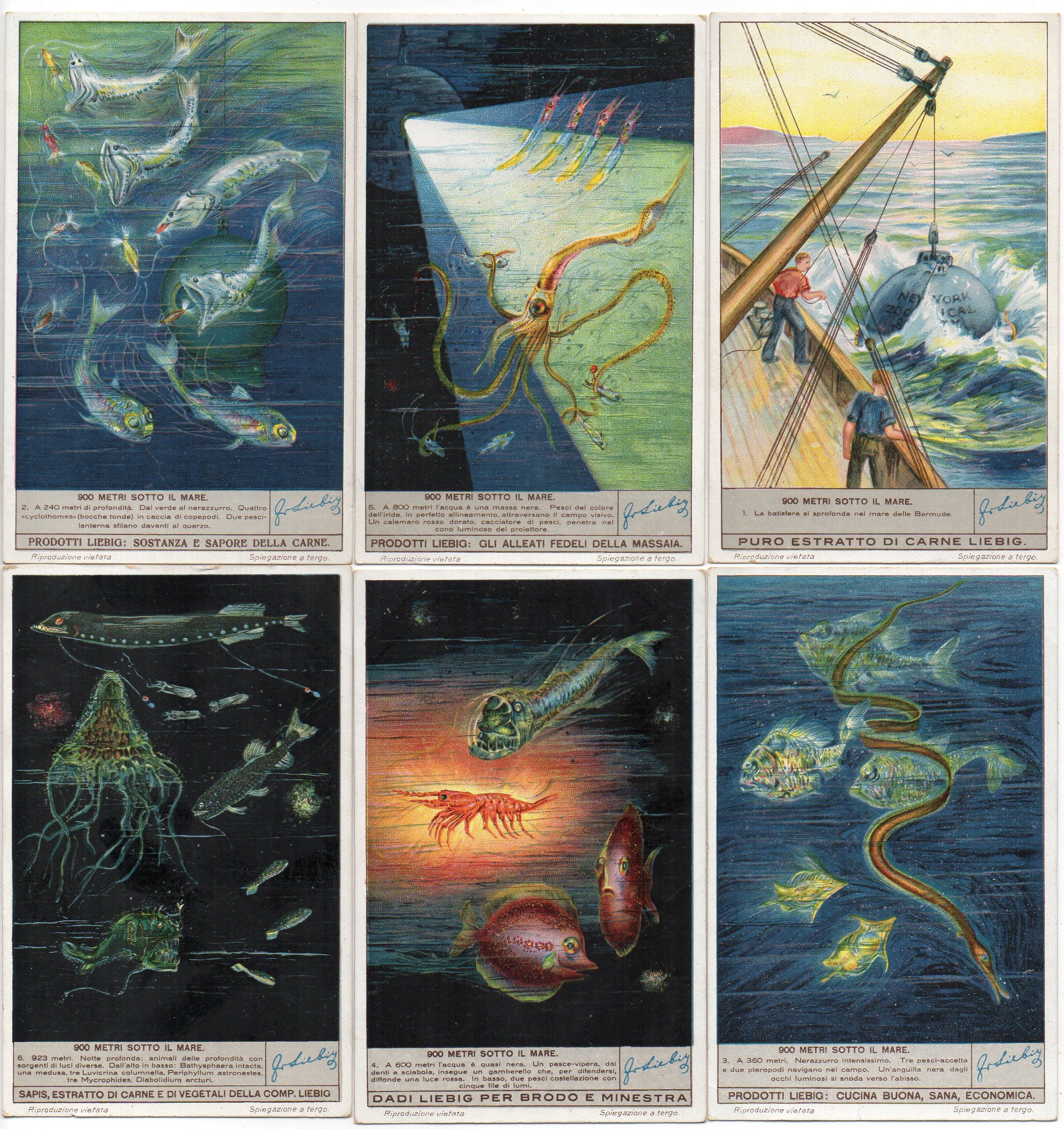 S 1360 / LIEBIG / 900 METRI SOTTO IL MARE / Variante senza scritta (ITA) MF46349