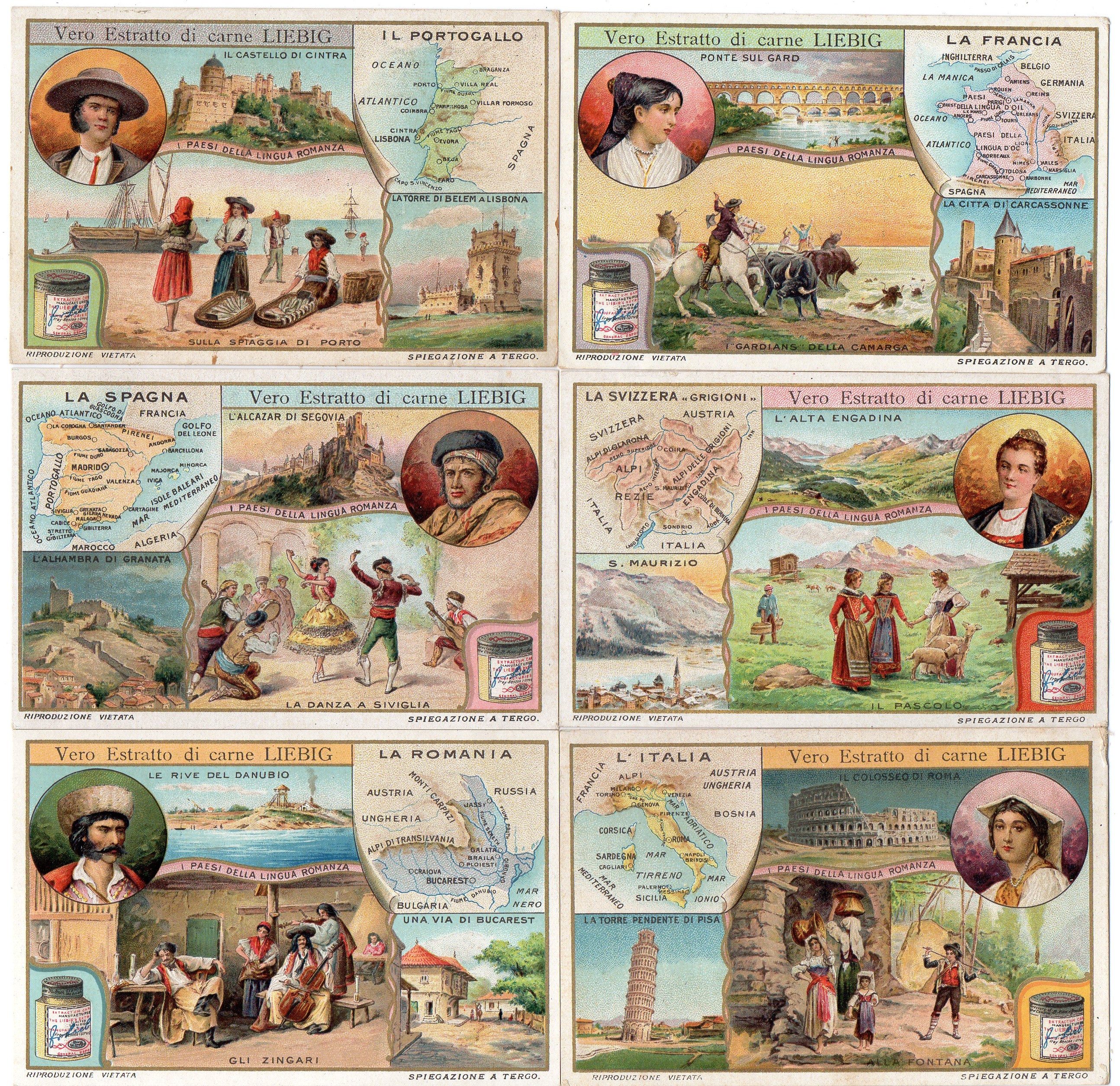 S 1076 / Liebig / I Paesi Della Lingua Romanza (Ita)  Mf46550